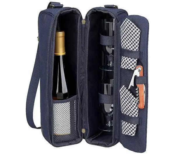 PICNIC AT ASCOT Deluxe Insulated Wine Tote For