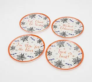 TEMP-TATIONS Set Of 8' Glass Appetizer Plates