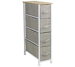 SORBUS Narrow Dresser Tower With 4 Drawers