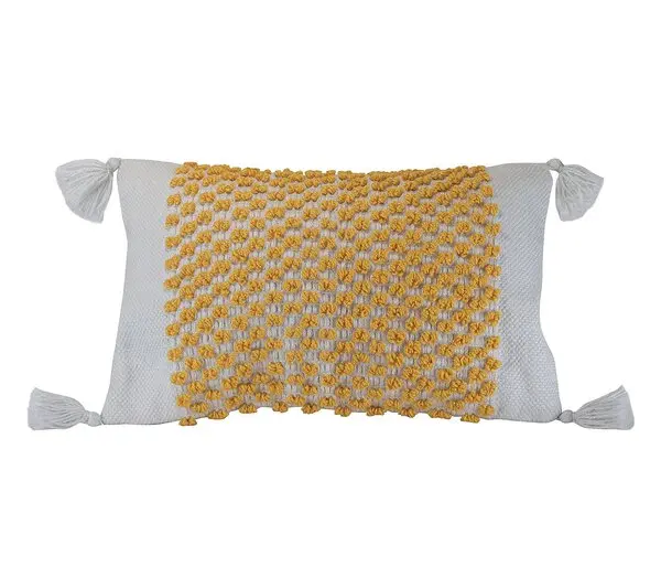 FORESIDE HOME & GARDEN Pulled Yarn Hand Woven 1 4x22' Pillow