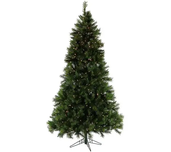 FRASER HILL FARM Prelit 7.5' Canyon Pine Christ Mas Tree