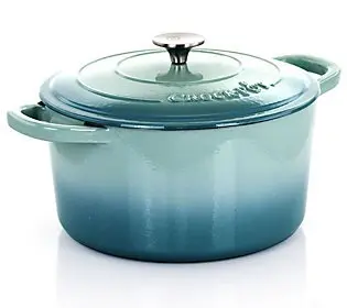 CROCK-POT 7 Quart Enameled Cast Iron Dutch Oven With Lid