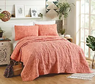 QVC Makers Collective Hamsa 3-piece Full/queen Quil T Set