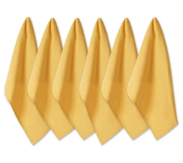 DESIGN IMPORTS Set Of 6 Flat Woven Kitchen Towe Ls