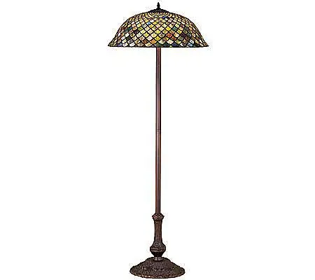 MEYDA Tiffany Style Fishscale Floor Lamp