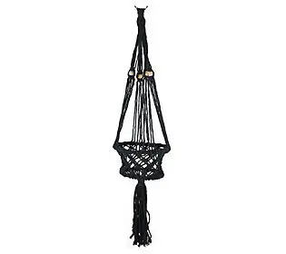 NORTHLIGHT 43' Lattice Macrame Hanging Planter Older