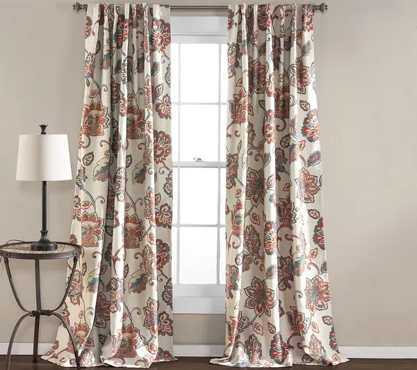 LUSH DECOR Aster Set Of 2 Room Darkening Window Panels Ush Decor