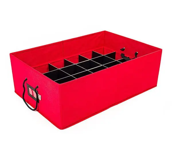 TREEKEEPER Santa's Bags Two Tray 4' Ornament Storage Box