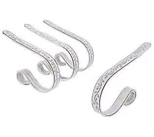 HAUTE DECOR Set Of 4 Mantleclip Stocking Holders