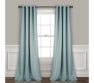 LUSH DECOR Grommet Blackout 52' X 84' Window Curtains L Ush Decor