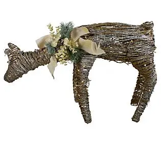 NORTHLIGHT 38' Led Drinking Rattan Deer Fawn Ya D Decorations