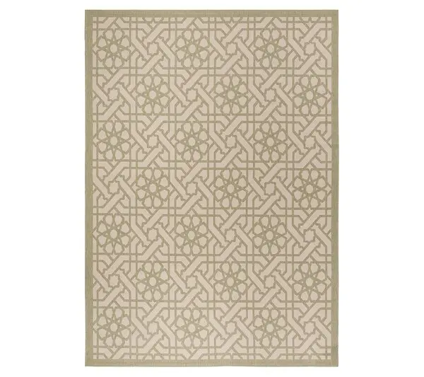 MARTHA STEWART Outdoor Triumph Lily Pad 5'3' X '7' Rug