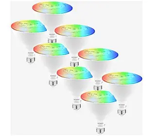XODO Smart Floodlight Led Bulb 8-pack Multi-col Or Wifi E26 11w