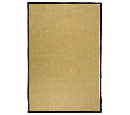SAFAVIEH Serenity Solid Natural Fiber Sisal 6' X9' Rug W Ith Border