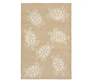 LIORA MANNE Capri Turtle In-out Rug Neutral 7'6 X 9'6