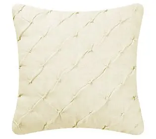 VALERIE PARR HILL 18' X 18' Diamond Tuck Solid Throw Pillow Va Lerie
