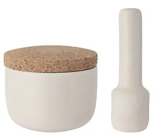 BERGHOFF Leo 3-piece Stoneware Covered Mortar P Estle