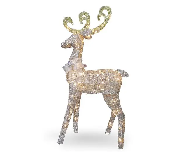 NATIONAL TREE COMPANY 60' Reindeer Decoration With Clear Lights