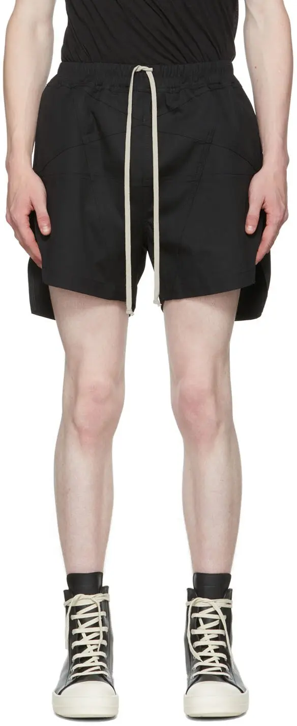 Rick Owens Gray Penta Boxer Shorts In 09 Black - 33% Off 