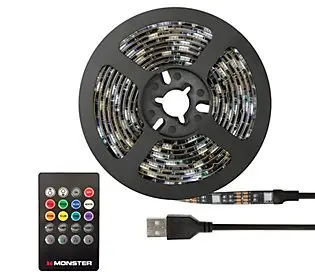 MONSTER CABLE Monster 6.5' Multi-color Sound Reactive Led Lig Ht Strip