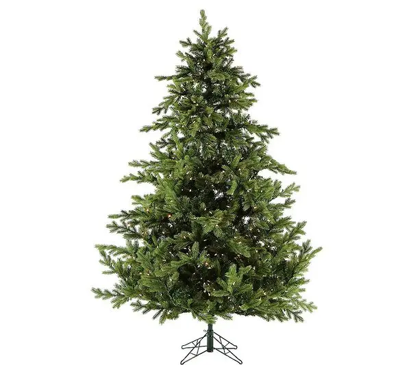 FRASER HILL FARM 9' Foxtail Pine Smart Prelit C Hristmas Tree