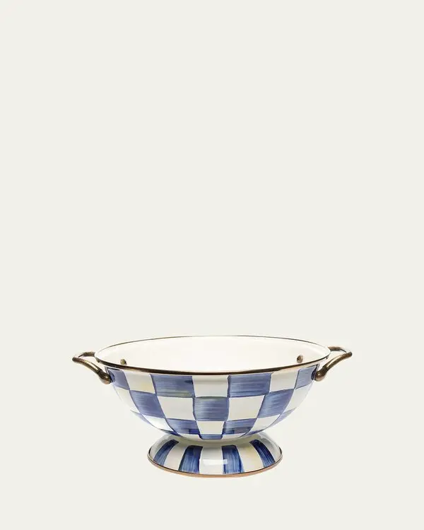 MACKENZIE-CHILDS Royal Check Enamel Almost Everything Bowl - One-color