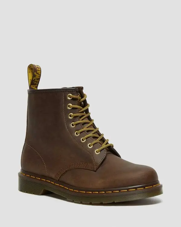 Dr. Martens 1460 Crazy Horse Leather Lace-up Boots - Brown