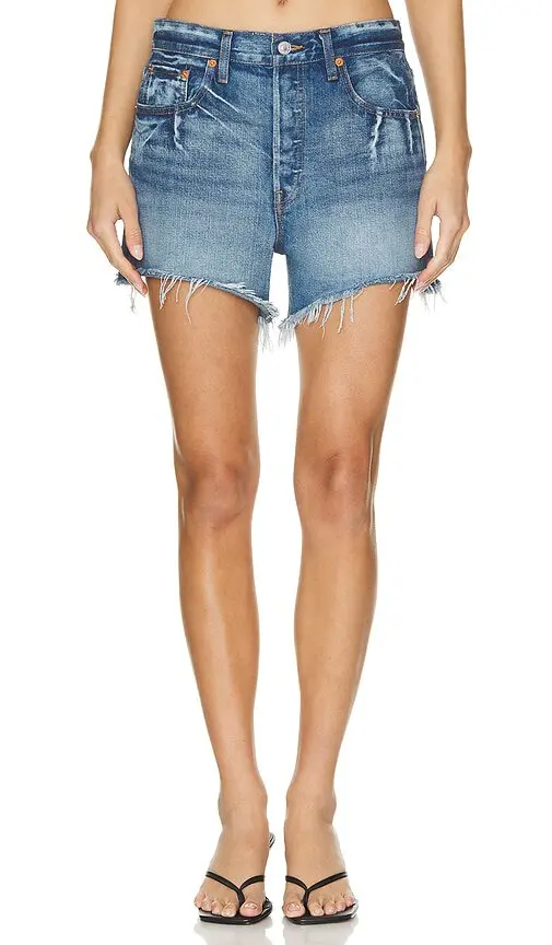 RE/DONE 90s Low Slung Denim Shorts - Lightning