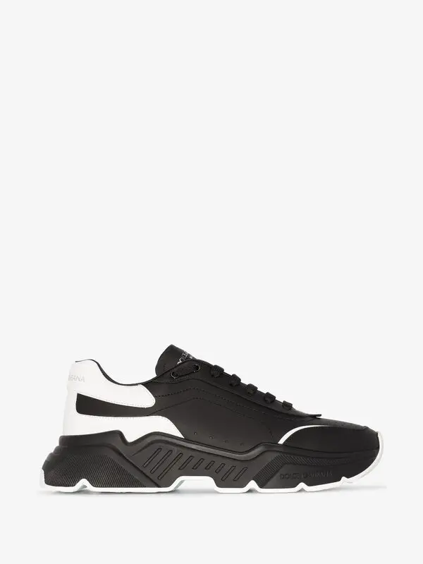 Dolce & Gabbana Daymaster Leather Sneakers - Black