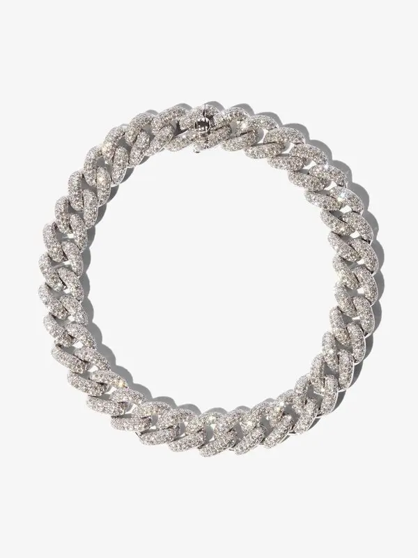 Shay 18k White Gold Diamond Link Bracelet