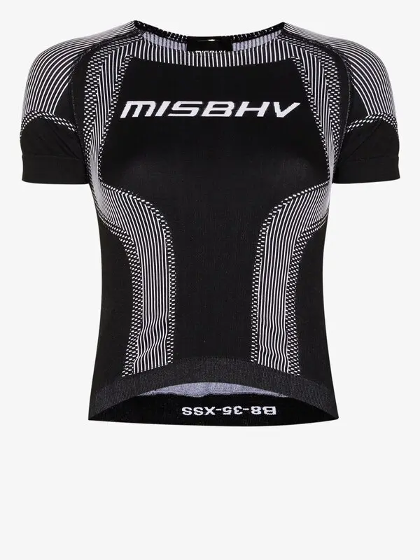 MISBHV Sport Active Seamless Logo Top - Black | Editorialist