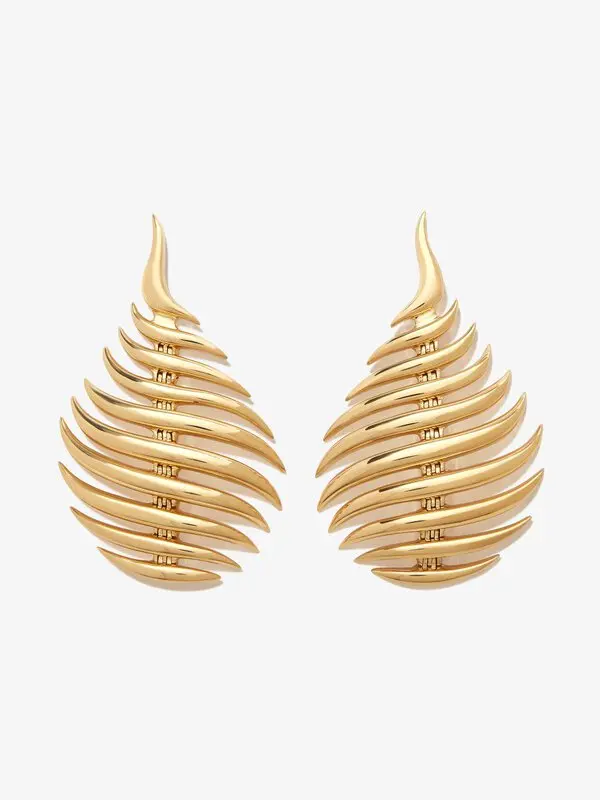 Fernando Jorge 18k Yellow Flame Small Drop Earrings