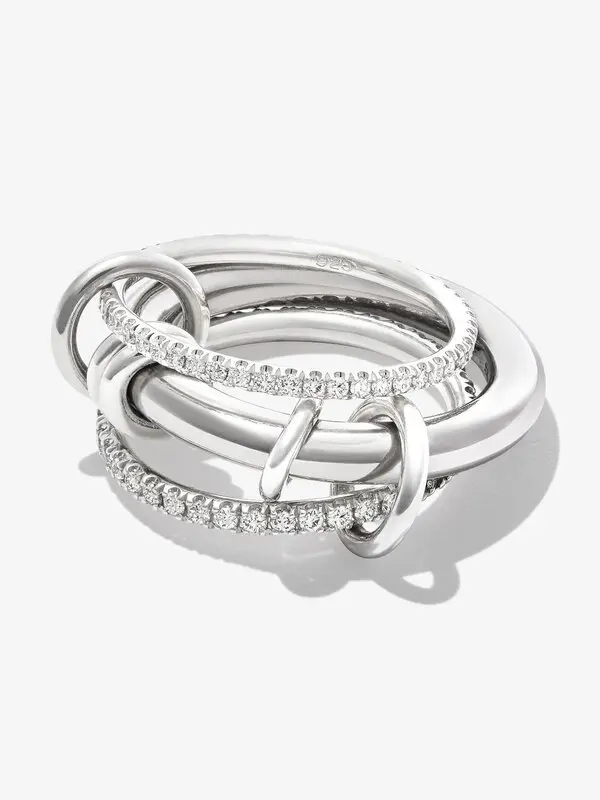 SPINELLI KILCOLLIN Sterling Gemini Diamond Ring - Silver | Editorialist