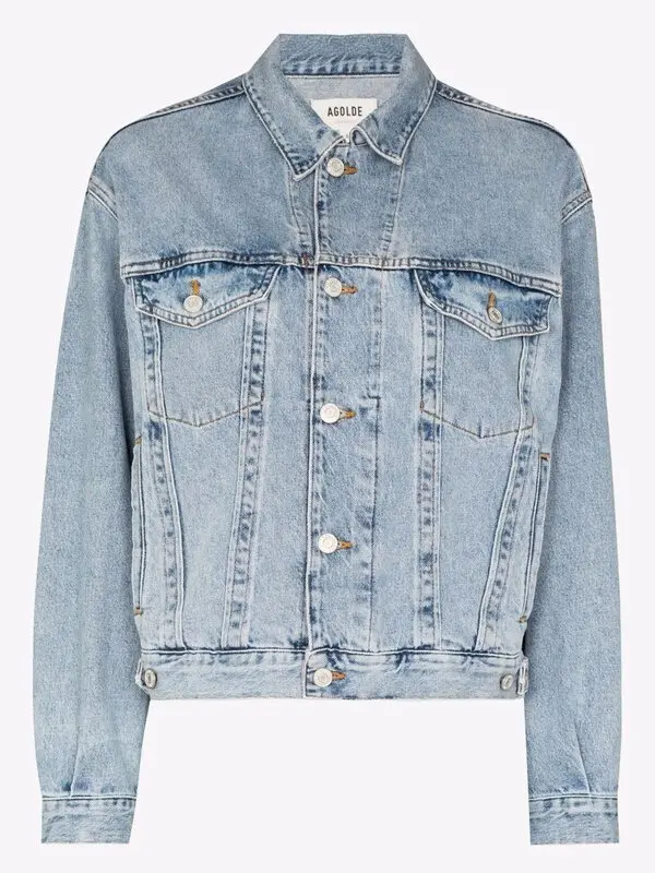 AGOLDE Charli Oversized Denim Jacket - Blue | Editorialist