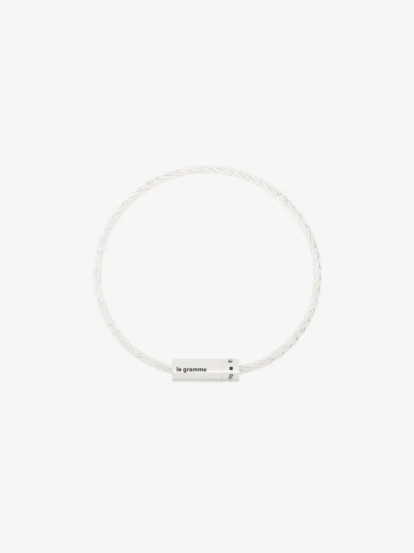 Le Gramme Le 9g Brushed Cable Bracelet - Silver