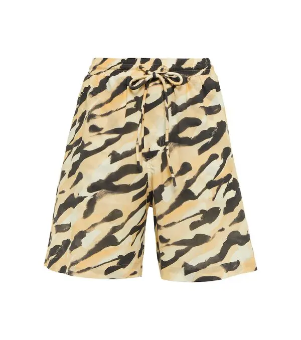 Nanushka High-rise Printed Shorts