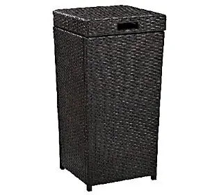 CROSLEY Palm Harbor Outdoor Wicker Trash Bin