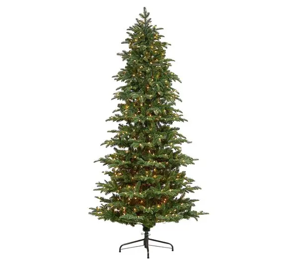 NEARLY NATURAL 8' South Carolina Fir Tree W/ 65 Clear Leds