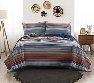 BROOKLYN LOOM Yarn-dyed Twin/txl Quilt Set