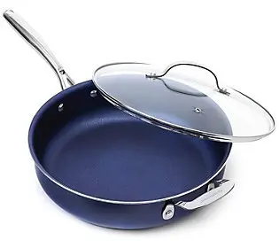 GRANITESTONE Blue 14 Non-stick Xl Skillet Wit H Lid