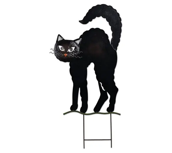 SUNSET VISTA DESIGNS Black Cat Solar Low Stake