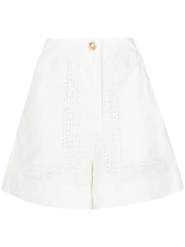 3.1 Phillip Lim Broderie-anglaise Panelled Shorts