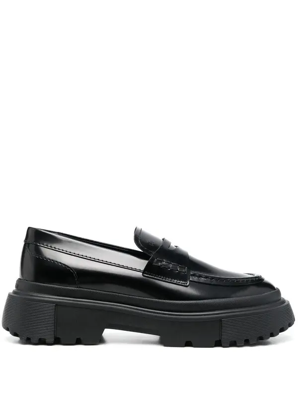 Hogan Chunky Leather Loafers