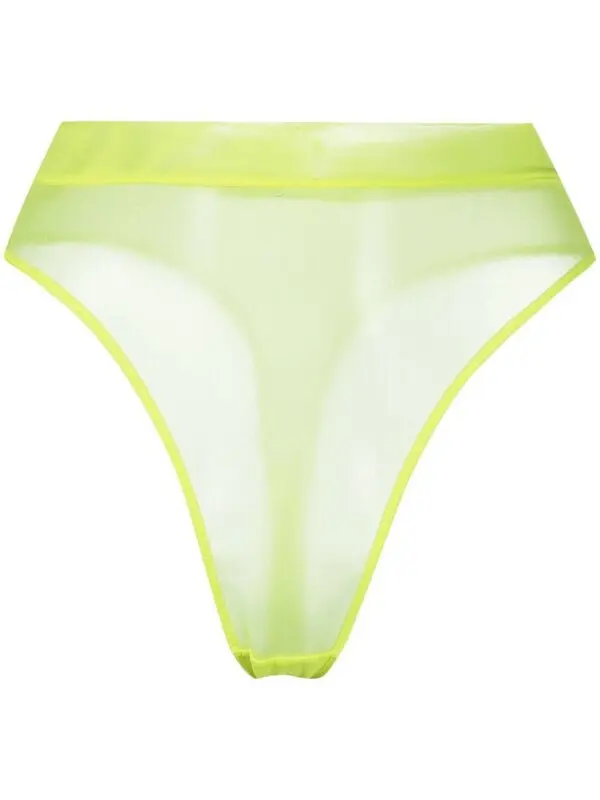 MAISON CLOSE High-waisted Sheer Thong