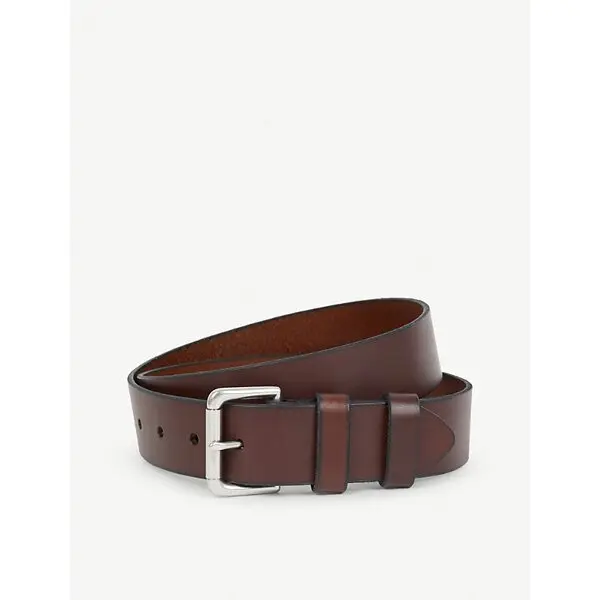 Ralph Lauren Saddle Leather Dress Belt - Brown