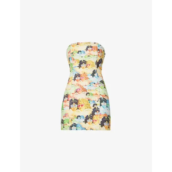 fiorucci denim dress Fiorucci denim dress Angel Print Denim Shirt Dress PRM EU