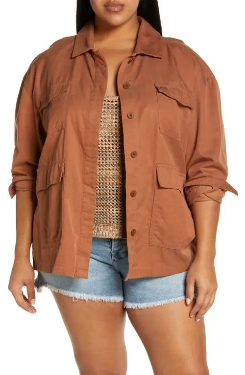 Buy Treasure & Bond Utility Jacket - Rust Bisque At 30% Off | Editorialist