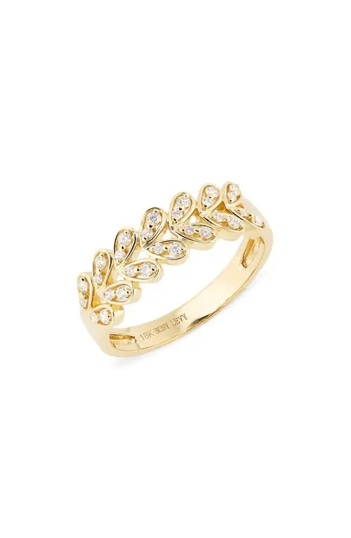 Bony Levy Florentine Diamond Chevron Ring