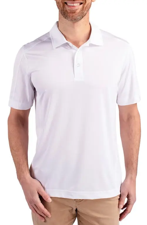 Cutter & Buck Prospect Textured Stretch Polo - White