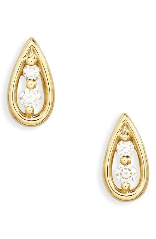 Bony Levy Florentine Diamond Teardrop Stud Earrings